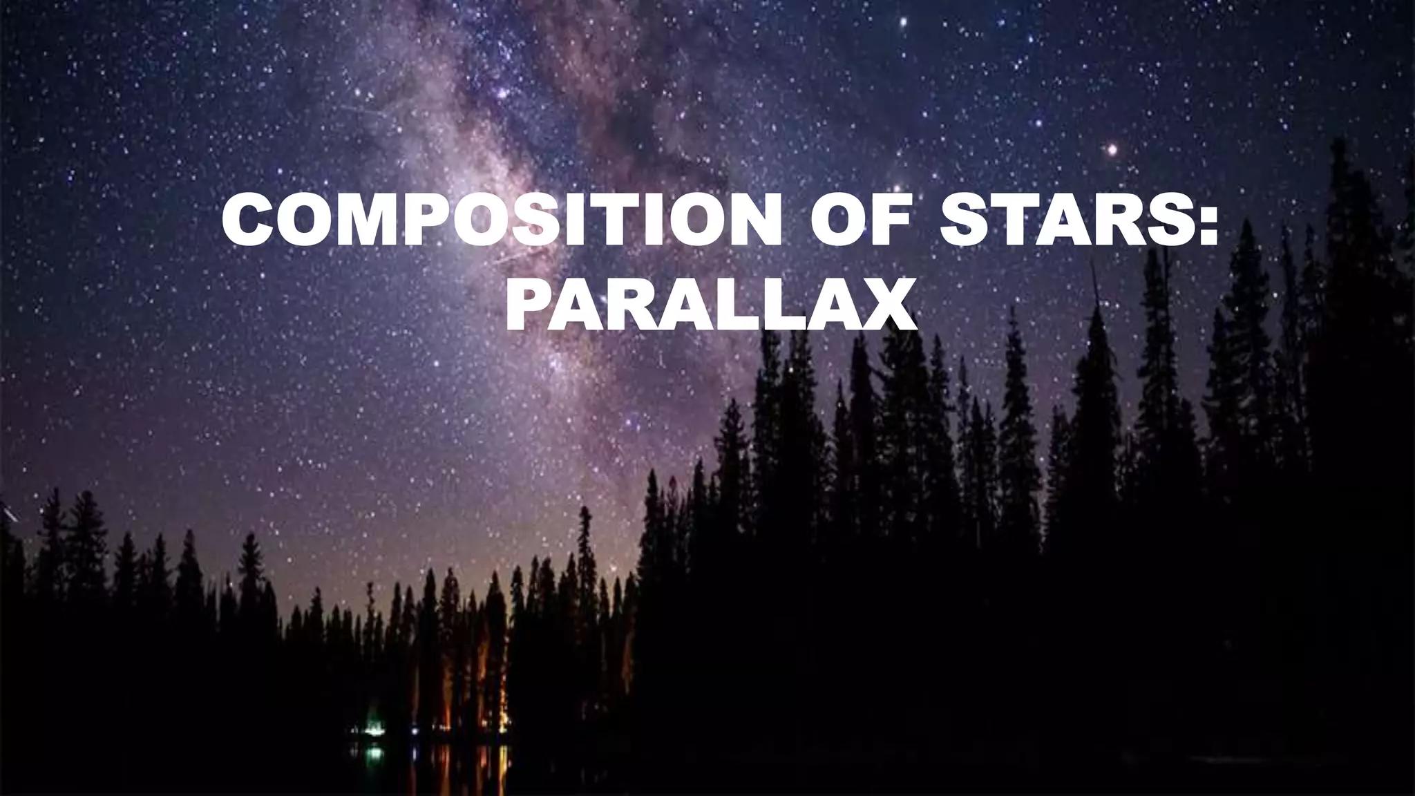 Star Parallax | PPT