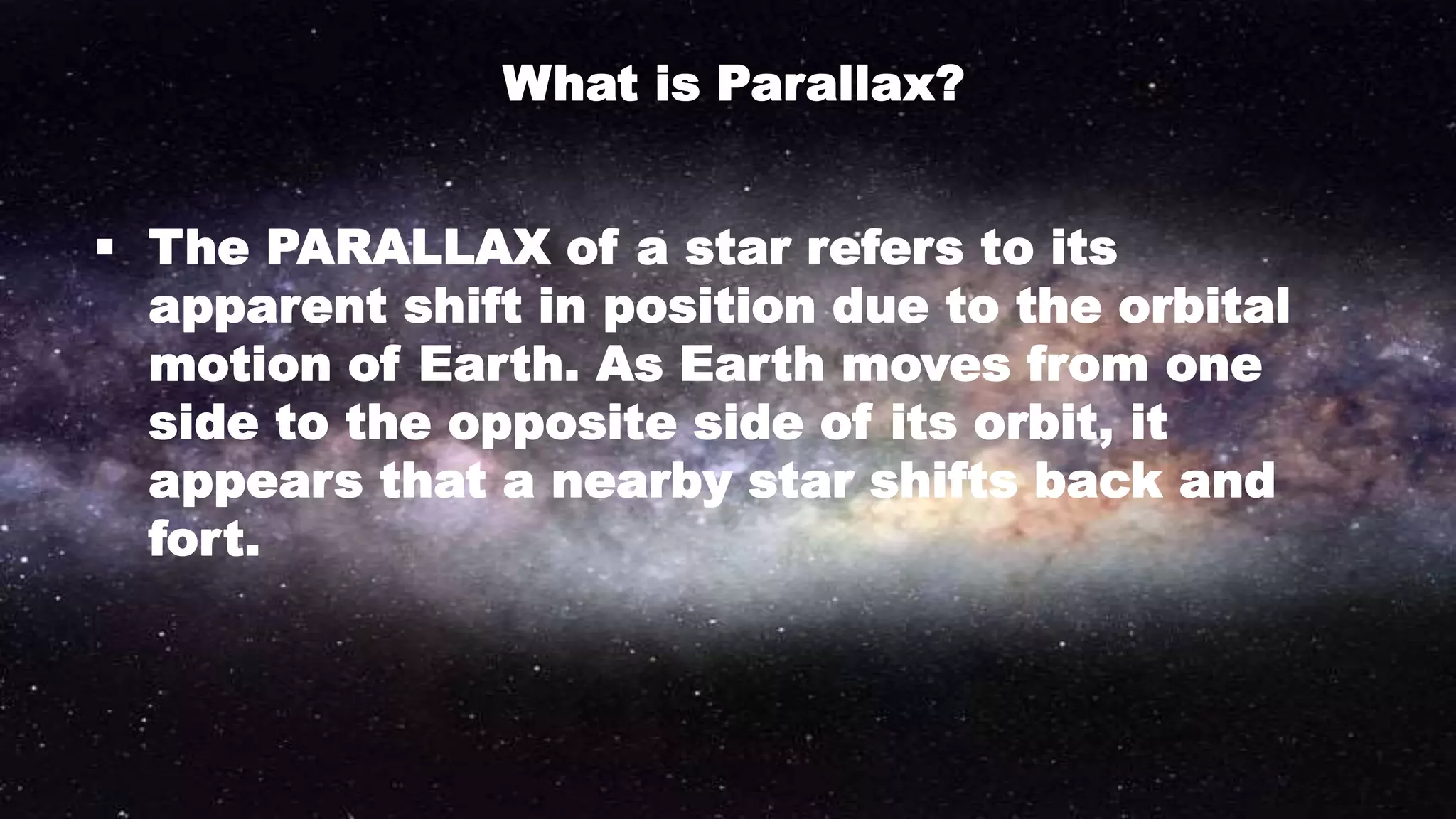 Star Parallax | PPT