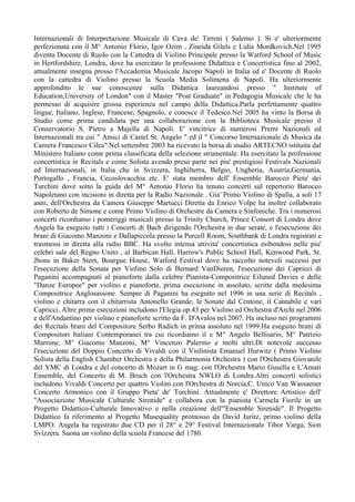 Angela Amato Curriculum Artistico Pdf | PDF