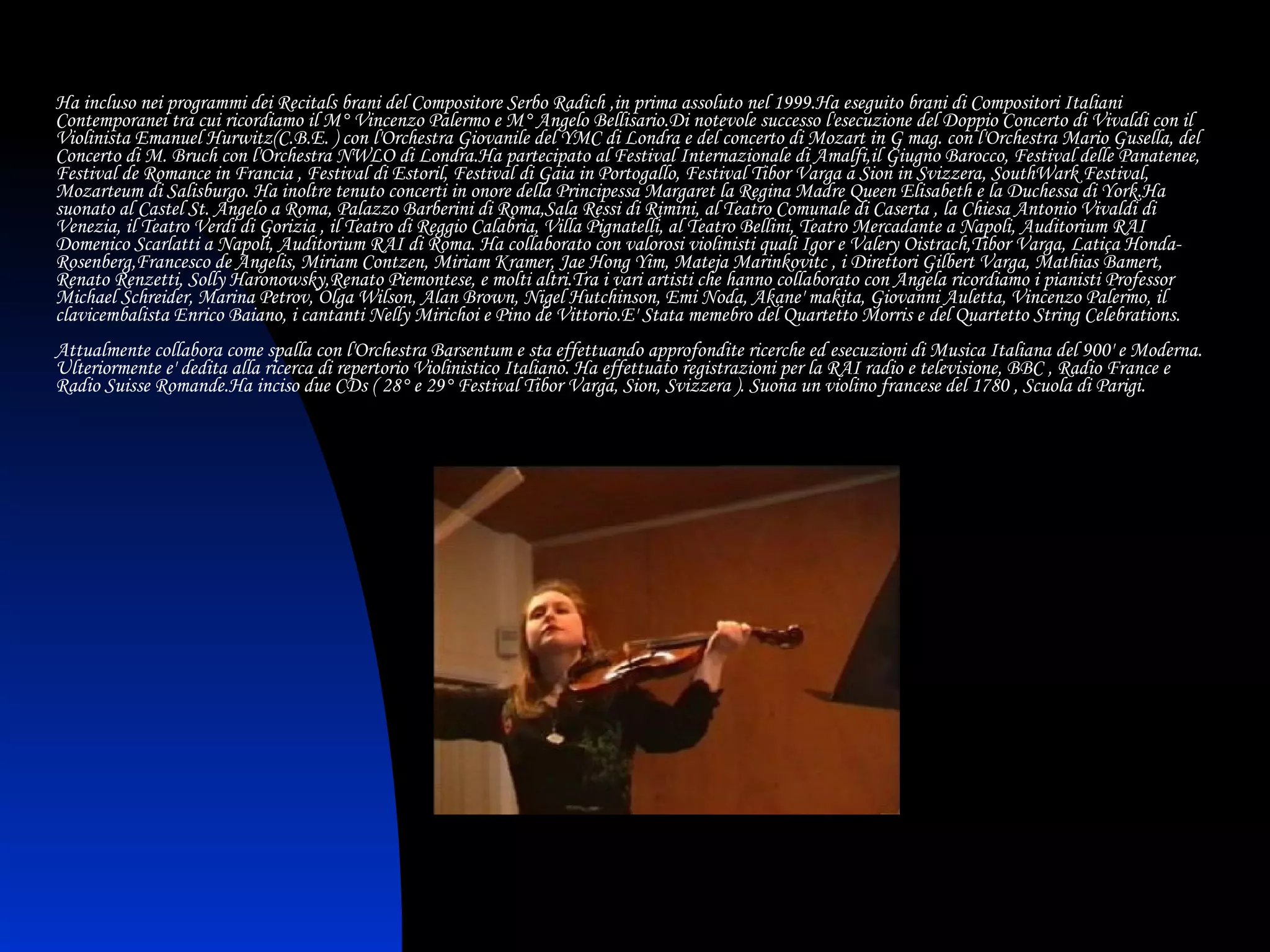 Angela Amato Profile Powerpoint | PPT