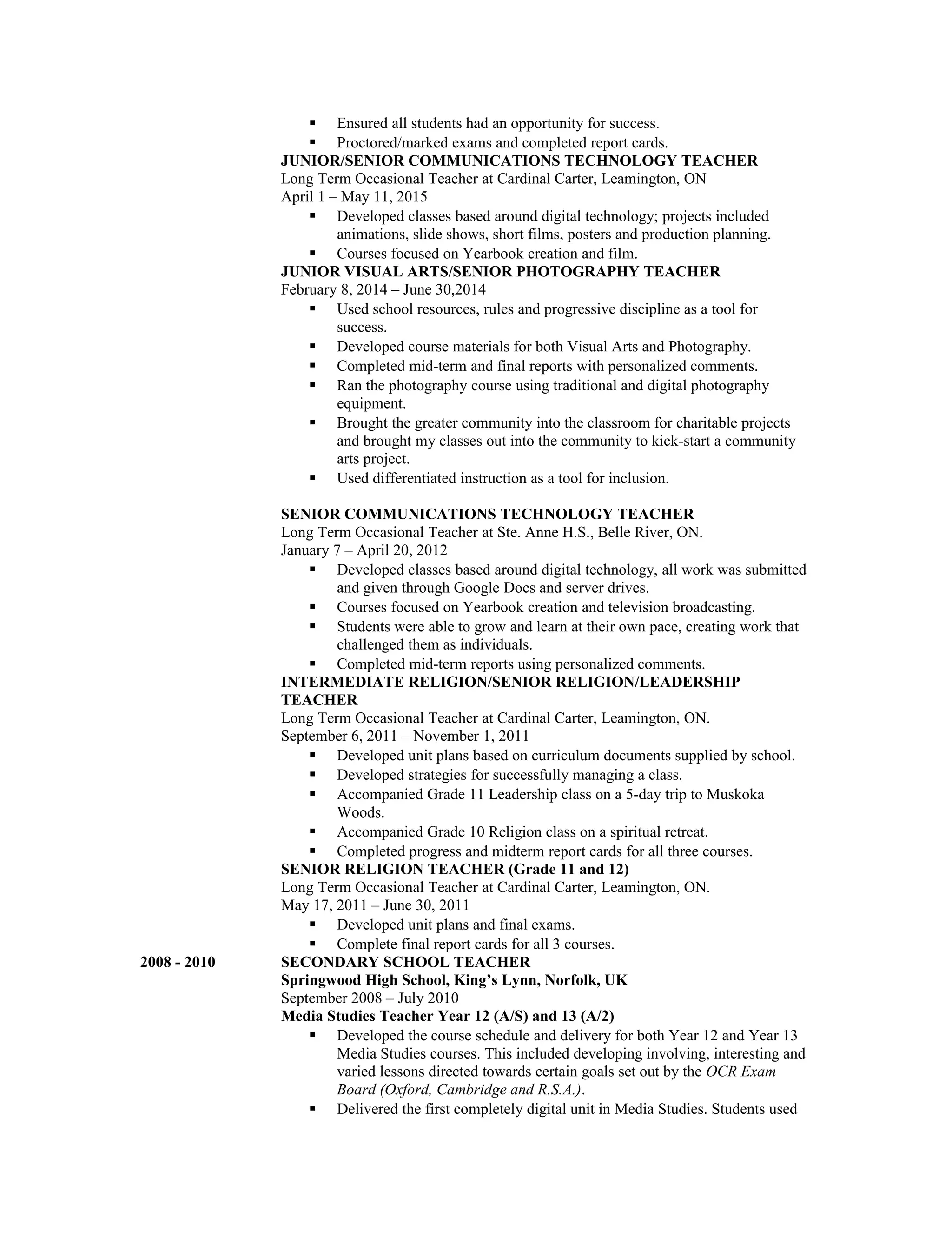 Angela di ponio resume2016 | DOC