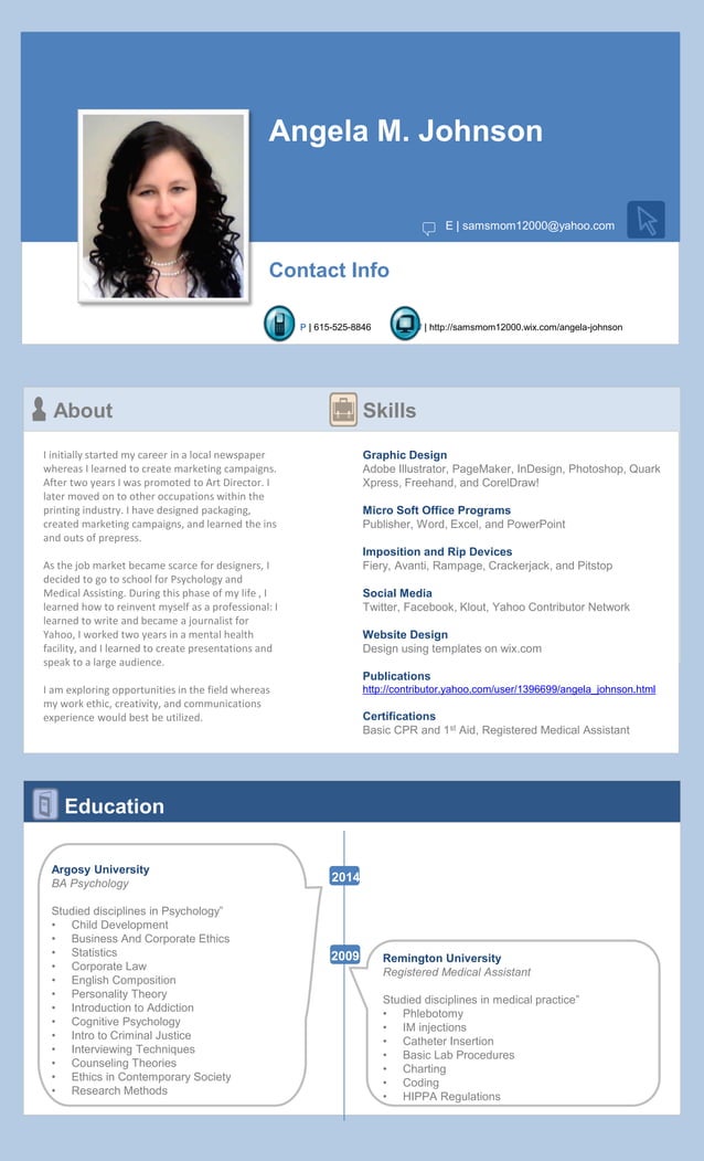 Angela johnson fb resume.pdf | Desktop Publishing | Computer Software ...