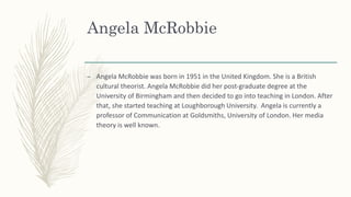 Angela McRobbie | PPT