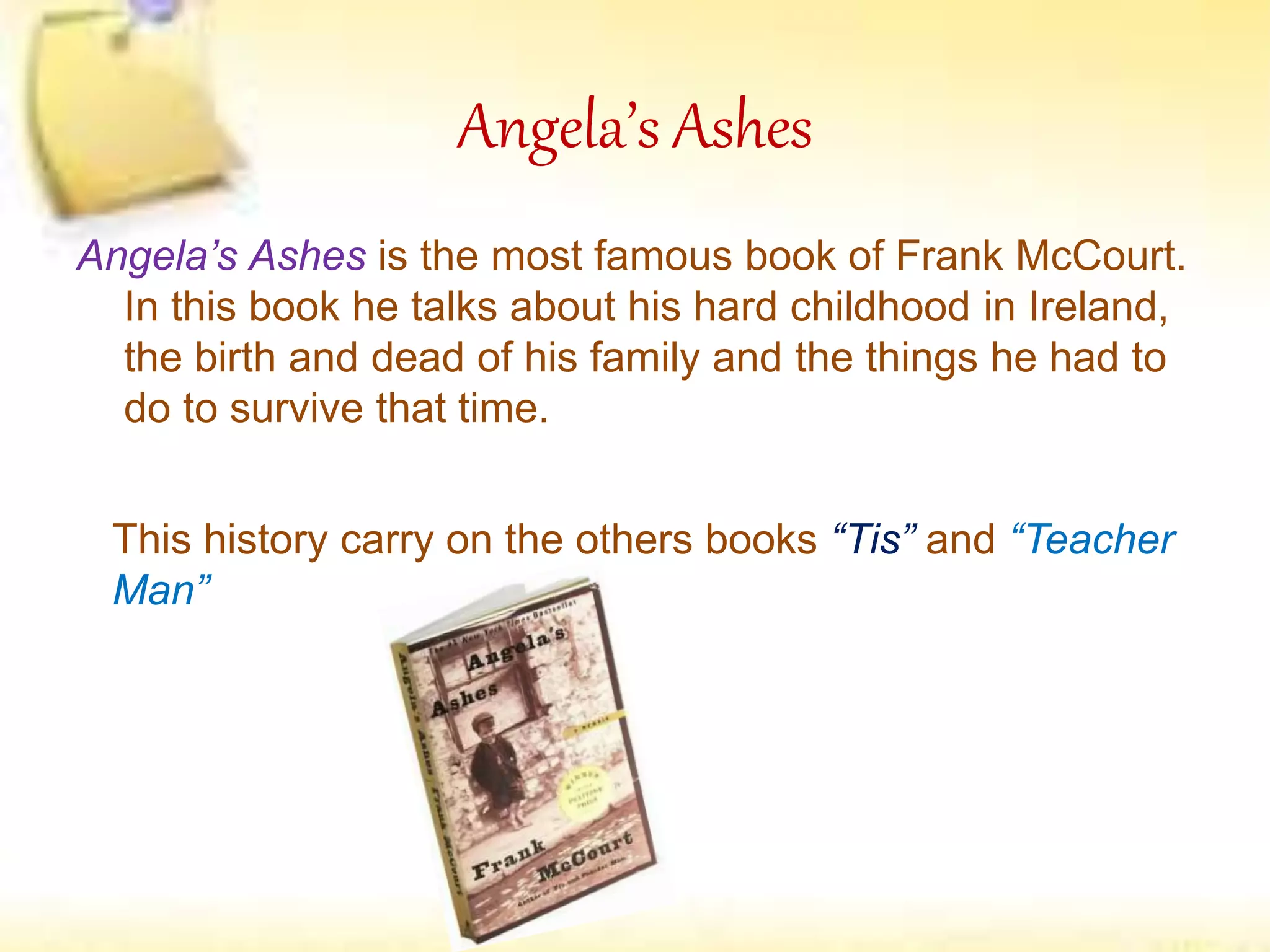 Angela’s ashes | PPTX