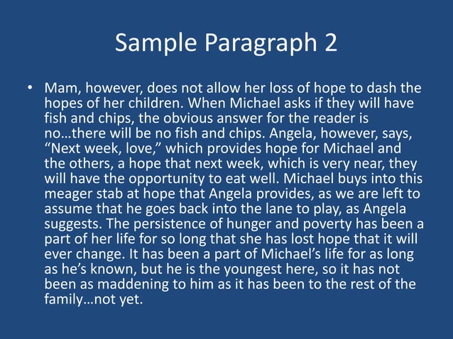 Angelas Ashes essay example | PPT
