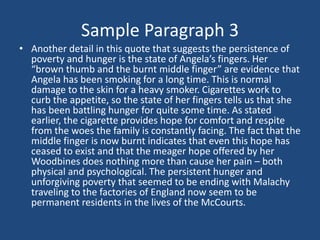 Angelas Ashes essay example | PPTX
