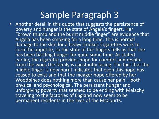 Angelas Ashes essay example | PPT