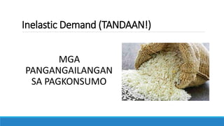 Elasticity of Demand (Filipino) | PPTX