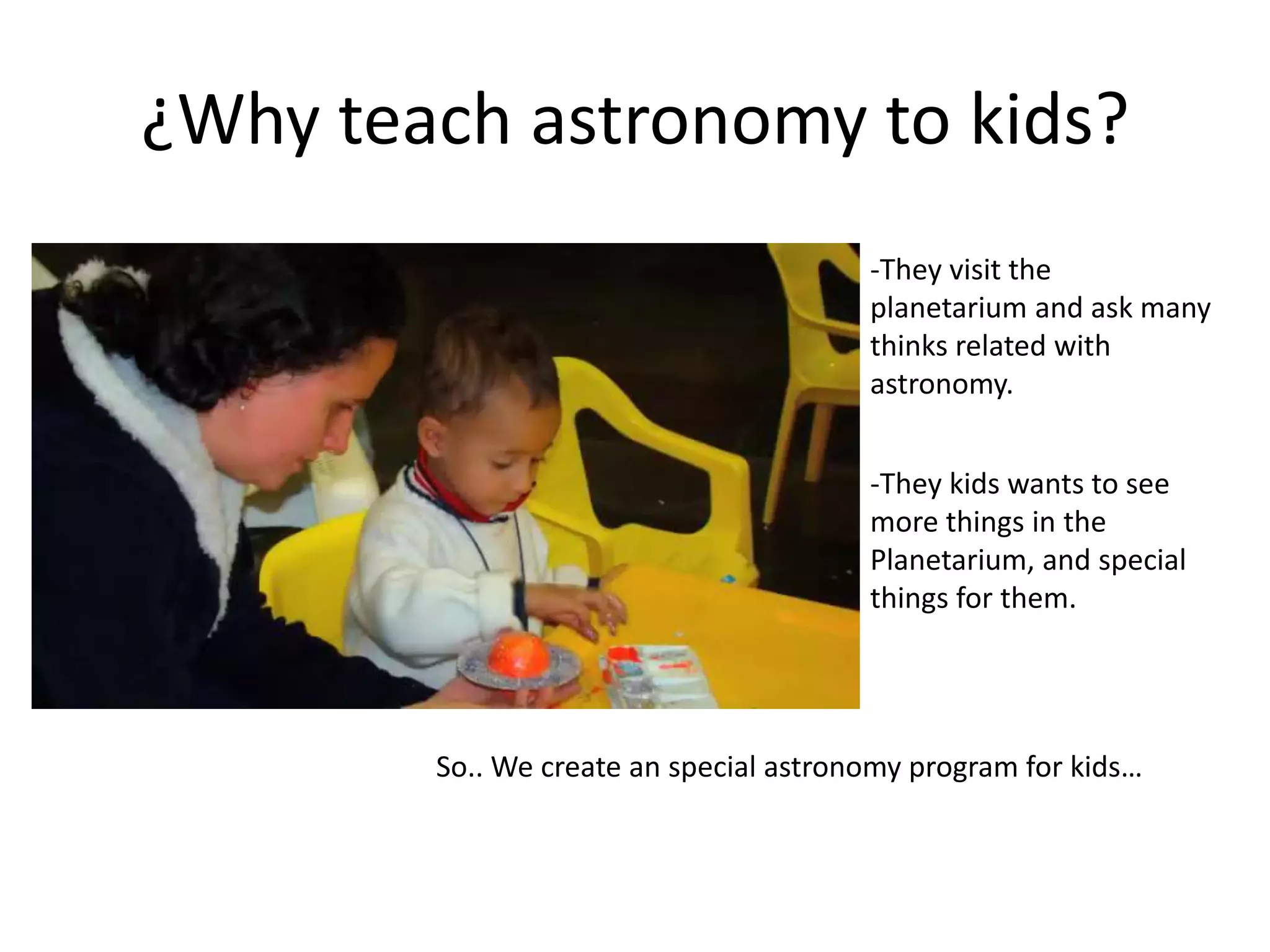 Teaching Astronomy to kids | PDF