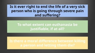 Theory of Knowledge Presentation on Euthanasia | PPTX