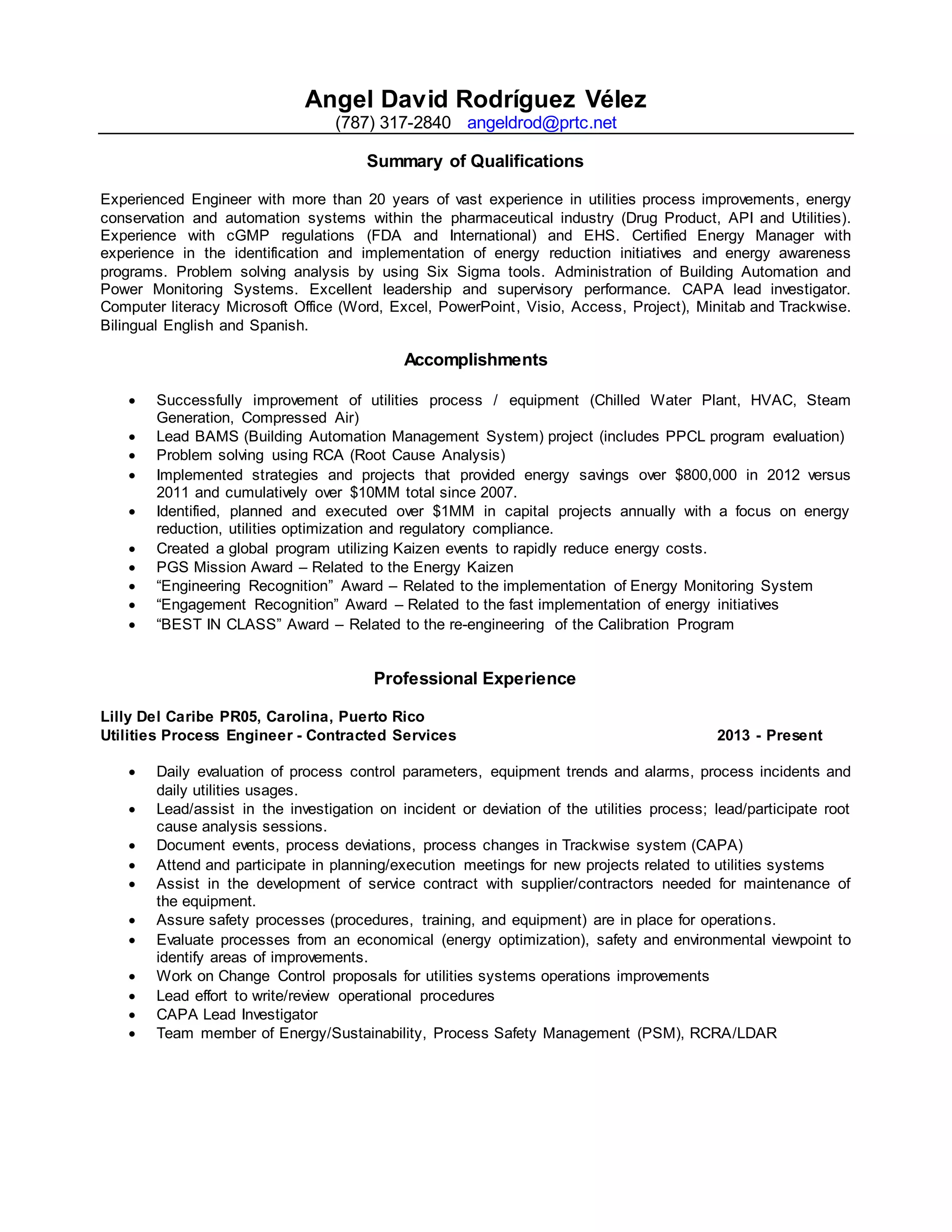Angel David Rodriguez - Resume | DOCX