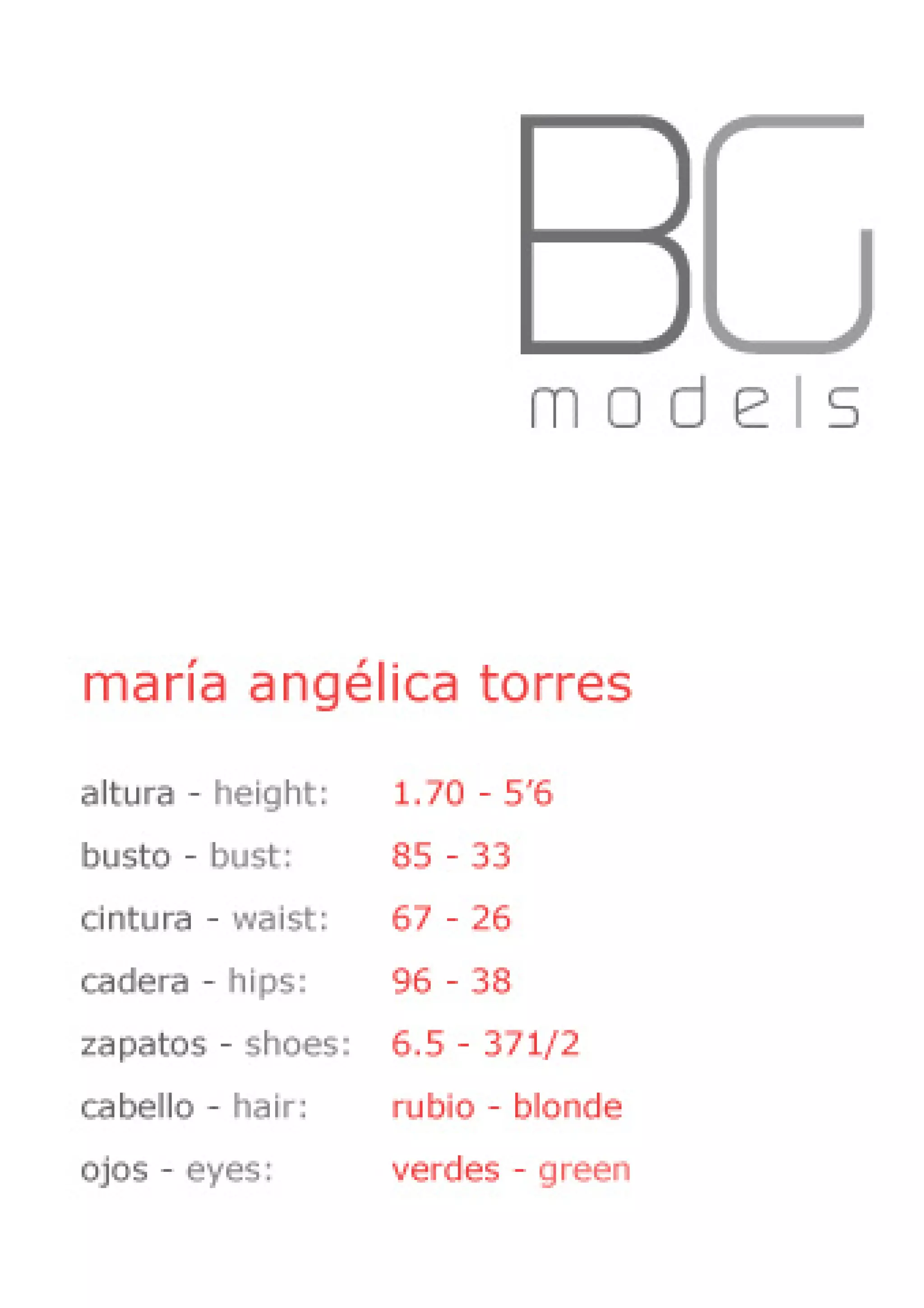 BG Models :: Maria Angelica Torres | PDF
