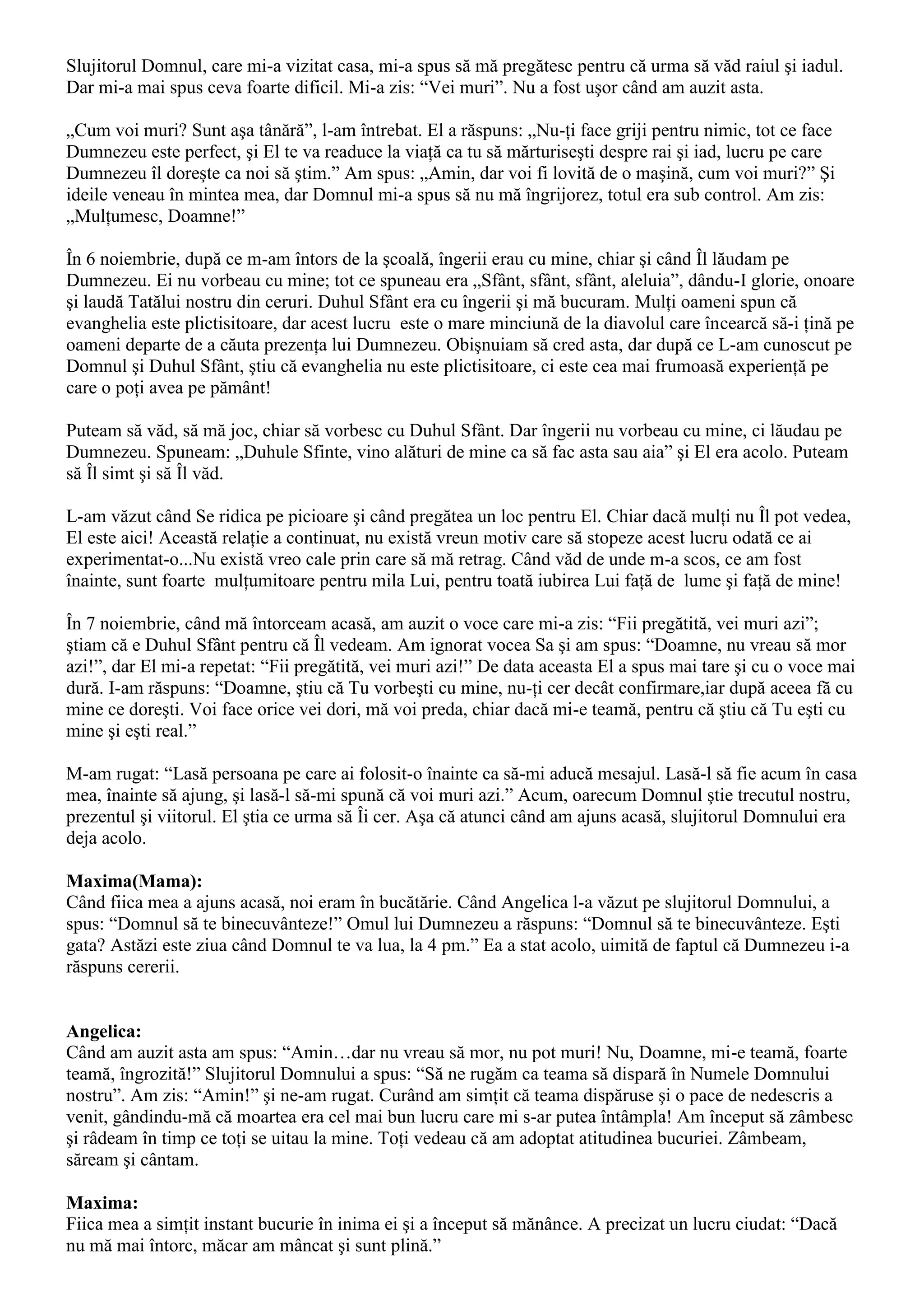 Angelica Zambrano – Revelația raiului și a iadului | PDF