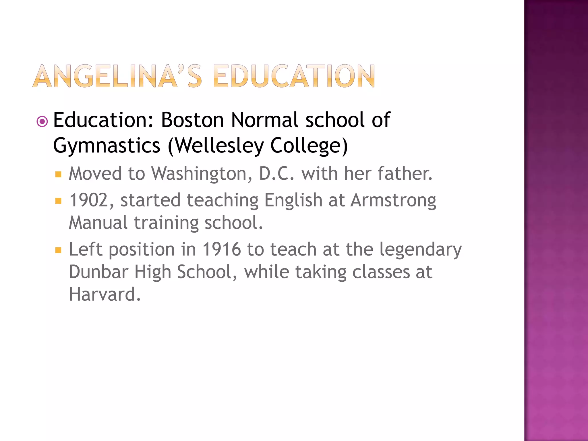 Angelina Weld Grimke | PPT