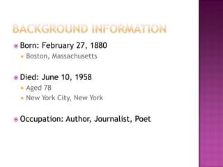 Angelina Weld Grimke | PPTX