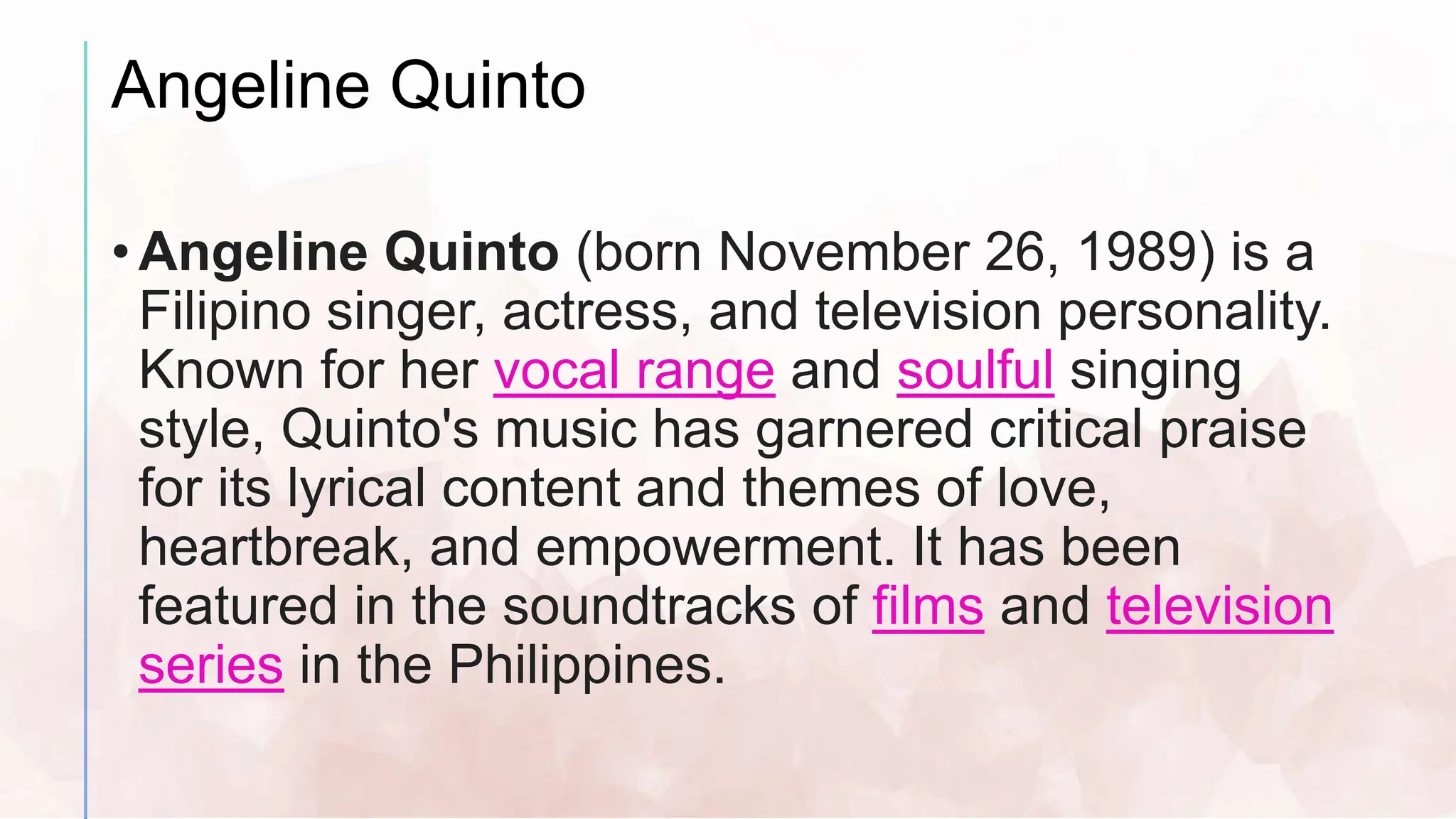 Angeline Quinto Biography, Career, Life, Showbiz.pptx