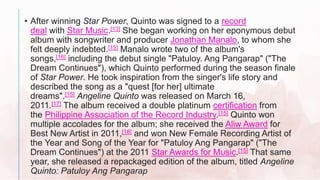 Angeline Quinto Biography, Career, Life, Showbiz.pptx