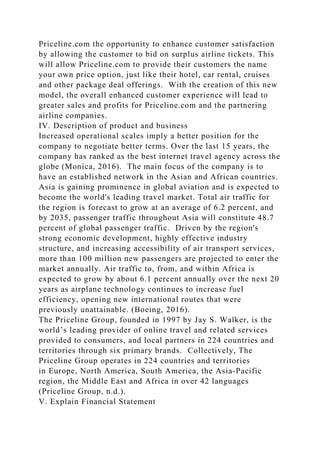 Angel Investor Mock PresentationINTRODUCTIONPriceline is a te.docx