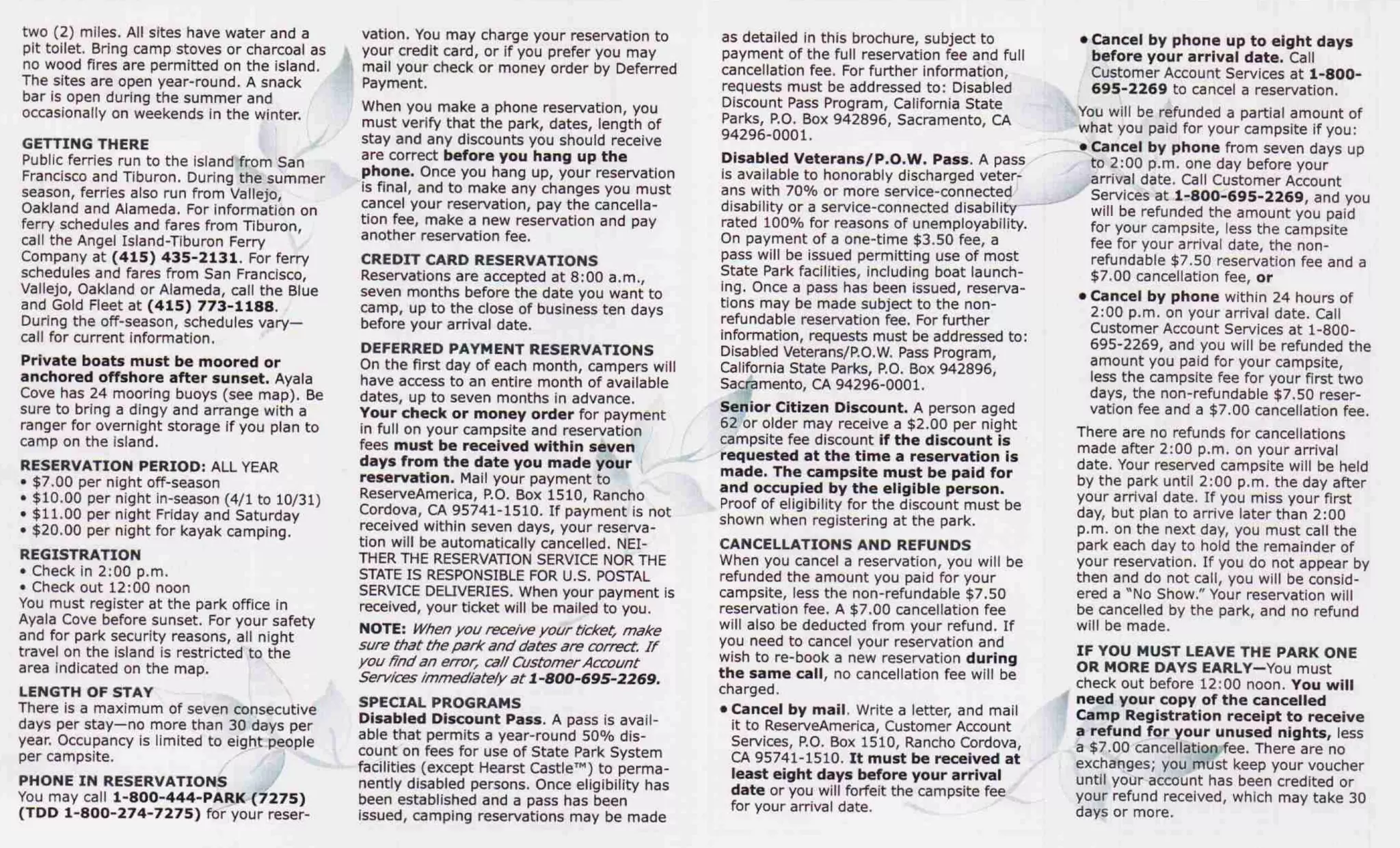 Angel Island State Park Campground Map | PDF