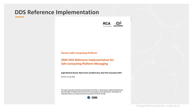 RCA OCORA: Safe Computing Platform using open standards | PPT