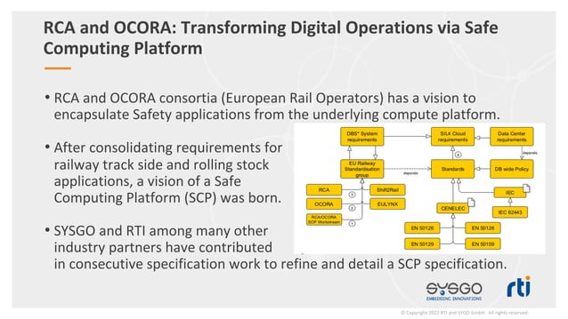 RCA OCORA: Safe Computing Platform using open standards