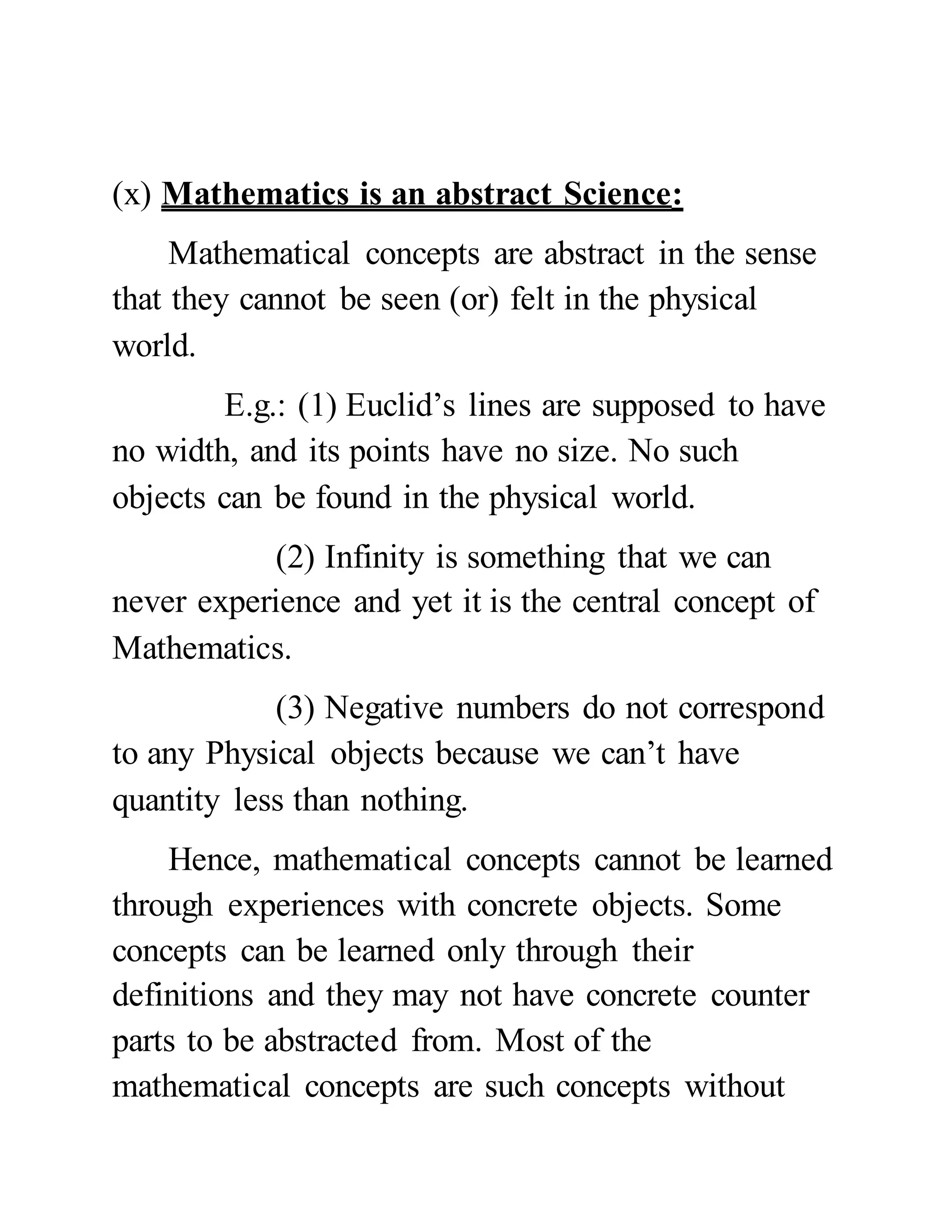Nature ,Scope,Meaning and Definition of Mathematics | DOCX