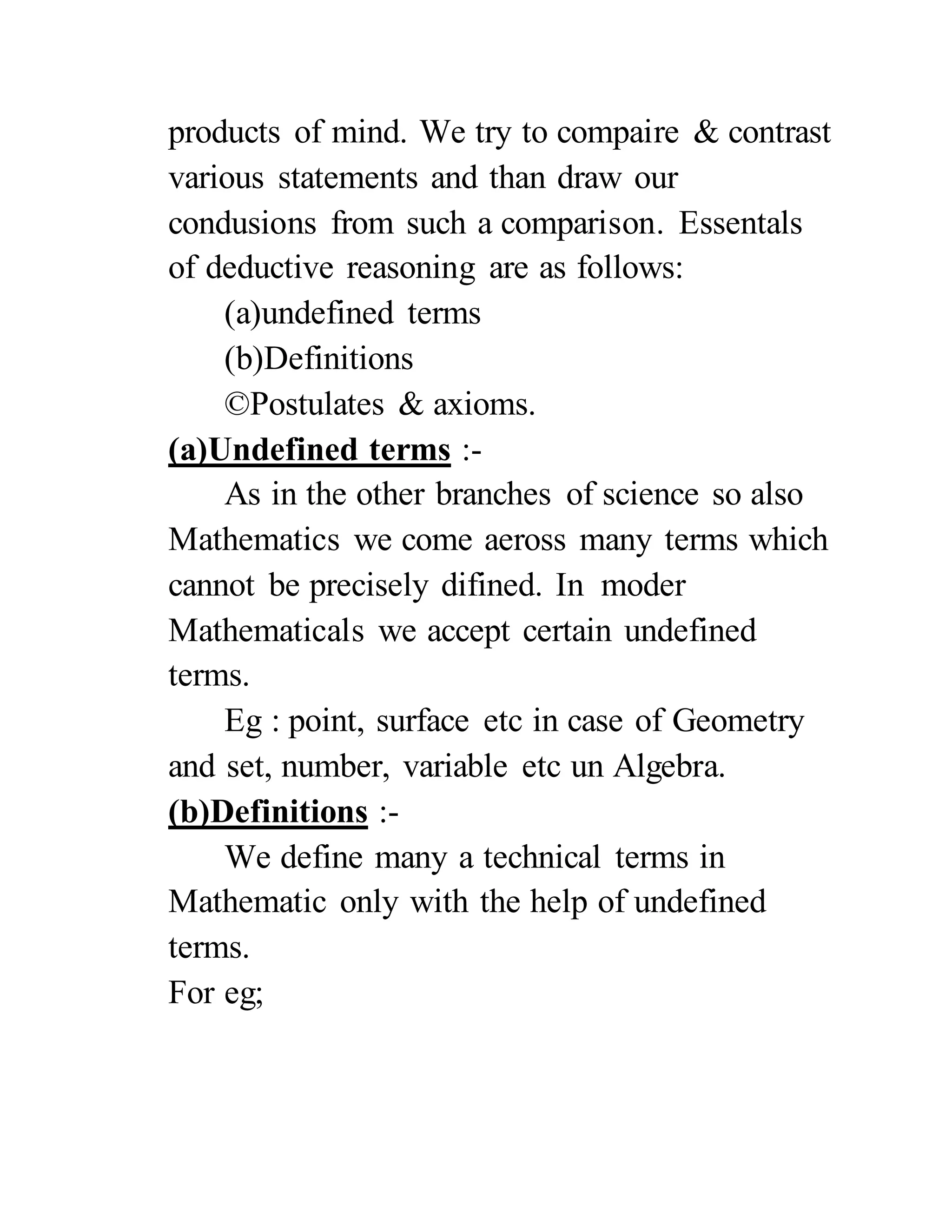Nature ,Scope,Meaning and Definition of Mathematics | DOCX
