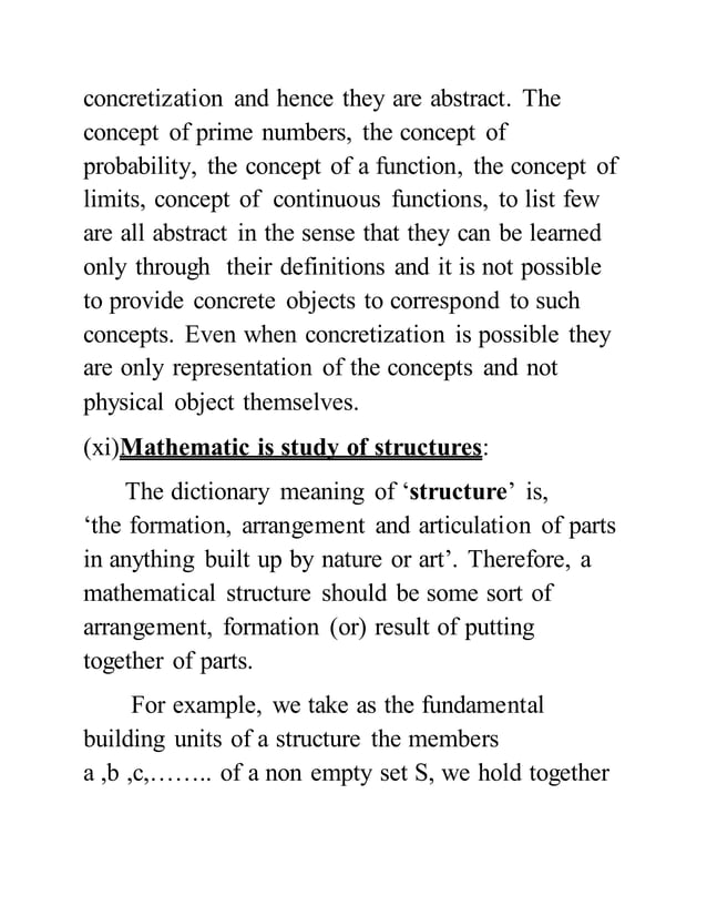 Nature ,Scope,Meaning and Definition of Mathematics | PDF