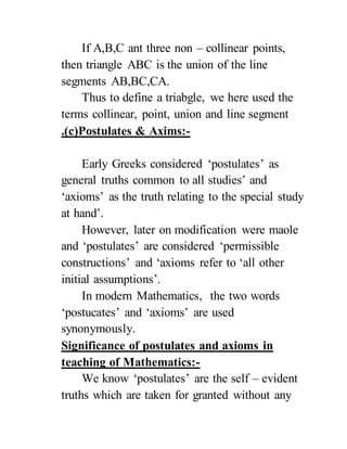 Nature ,Scope,Meaning and Definition of Mathematics | DOCX