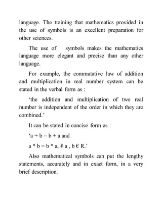 Nature ,Scope,Meaning and Definition of Mathematics pdf 4 | PDF