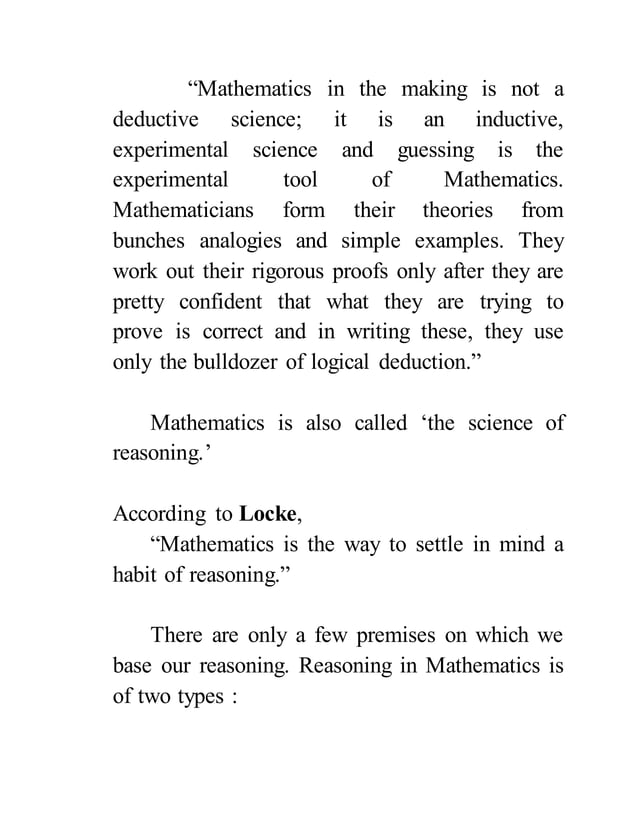 Nature ,Scope,Meaning and Definition of Mathematics pdf 4 | PDF