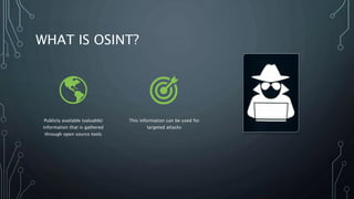 Angelo Alviar OSINT 101 Presentation - Forensics and Security Technology | PPTX | Search | Internet