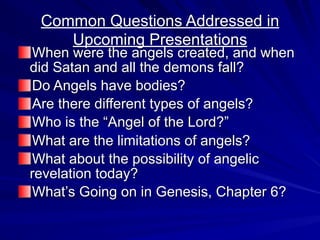 Angelology 1 (Introduction on Angels) | PDF