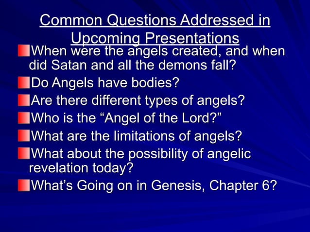 Angelology 1 (Introduction on Angels) | PDF | Christianity | Religion ...