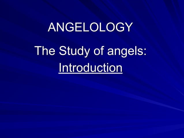Angelology 1 (Introduction on Angels) | PDF | Christianity | Religion ...