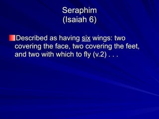 Angelology 6 (Archangel, Cherubim, Seraphim) | PDF