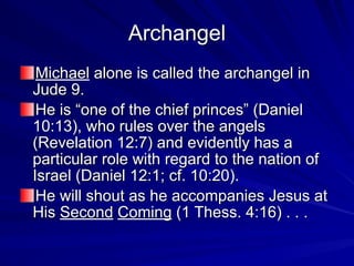 Angelology 6 (Archangel, Cherubim, Seraphim) | PDF