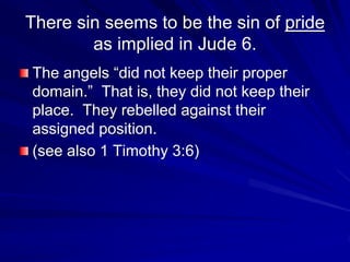Angelology, the fall of satan | PPTX