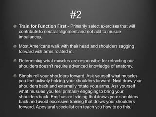 Intelligent exercise selection for posture and health. | PPTX