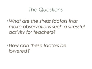 Lowering Observee Teachers' Affective Filter | PPT