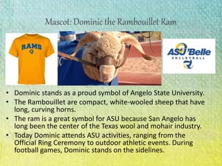 Angelo State University | PPTX | College Football | College Sports