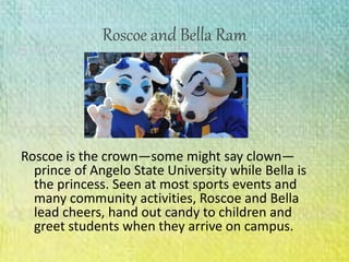 Angelo State University | PPTX | College Football | College Sports