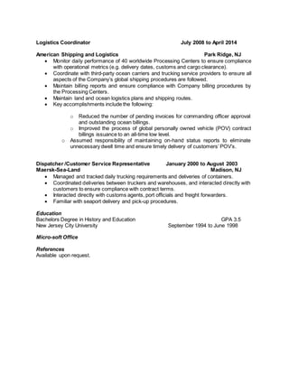 Angelo tirone resume current oct 2015 | PDF