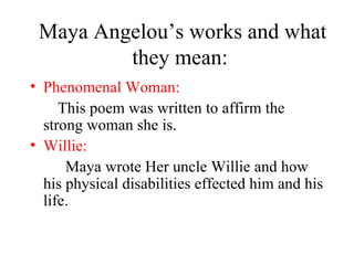 Angelou Power Point | PPT