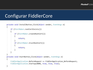 Ángel Palomo Cisneros - Programming and playing a MITM attack [rooted2018] | PPT