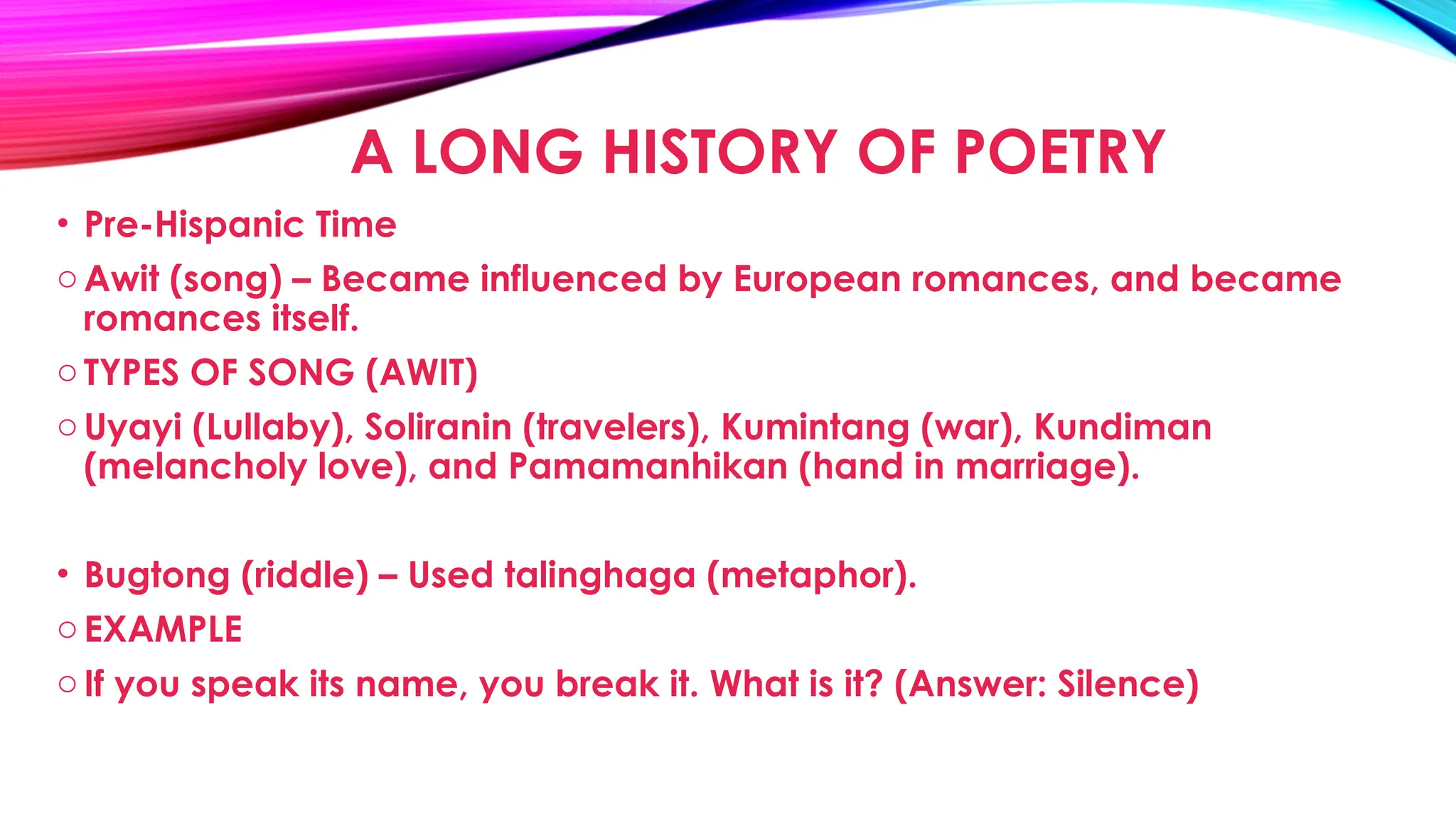 Traditions and Locations: The Filipino Poem_Angel PPT Report.pptx