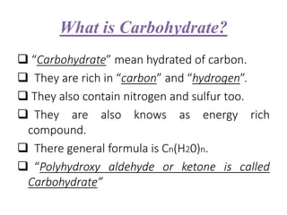 Carbohydrate | PPT