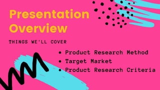 Product Research Teaser | PPTX