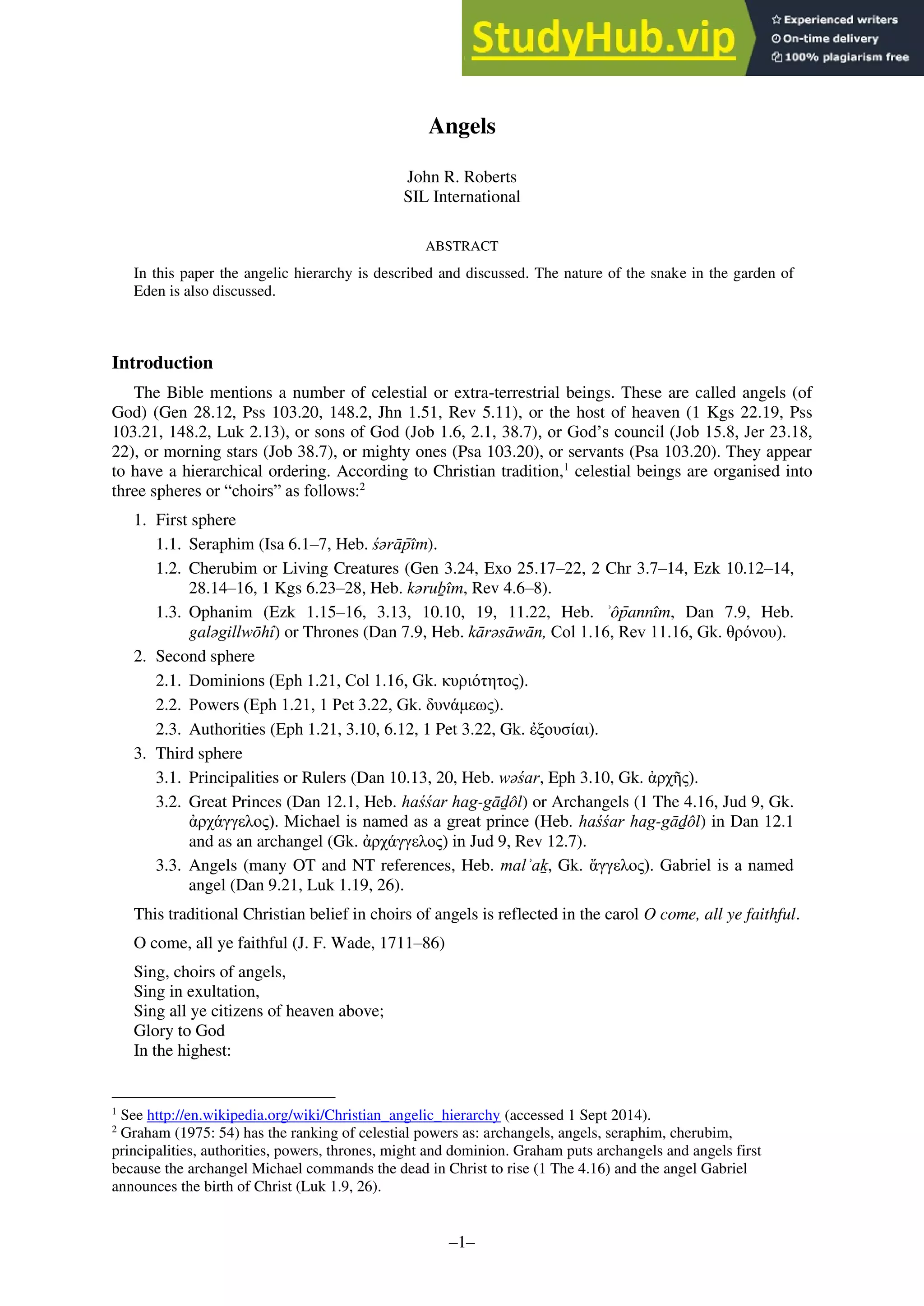 Angels | PDF