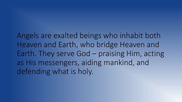 Angels | PPTX | Christianity | Religion & Spirituality